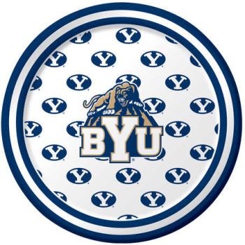 BYU Cougars 7-Inch Plates: Party at Lewis Elegant Party Supplies ...