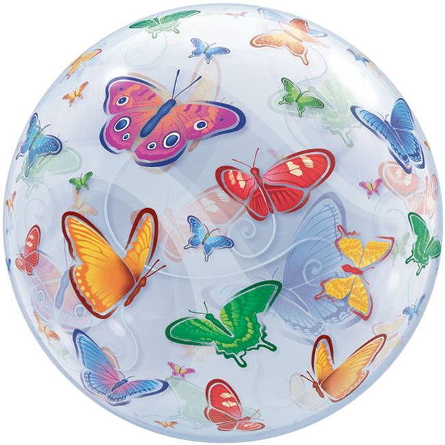 Butterflies Bubble Balloon: Party at Lewis Elegant Party Supplies ...