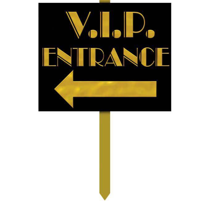 VIP Entrance Yard Sign: Party at Lewis Elegant Party Supplies, Plastic ...