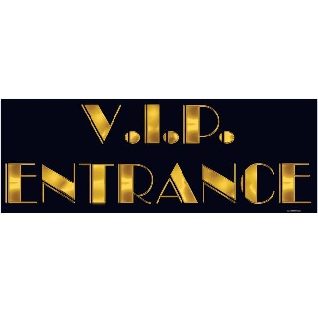 VIP Entrance Sign: Party at Lewis Elegant Party Supplies, Plastic ...