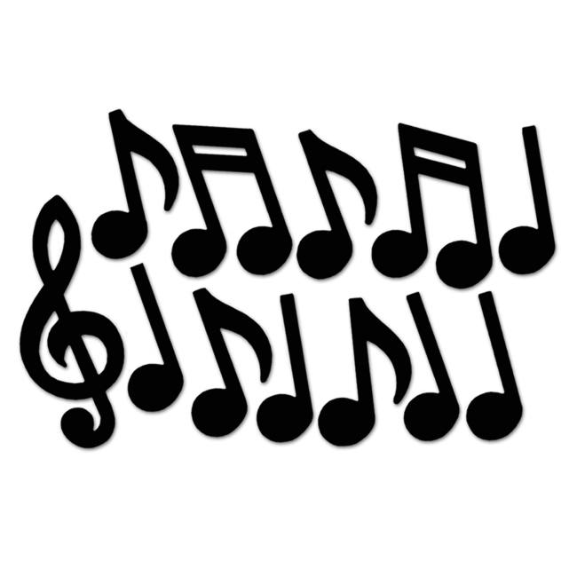 Musical Notes Silhouette Cutouts: Party at Lewis Elegant Party Supplies ...
