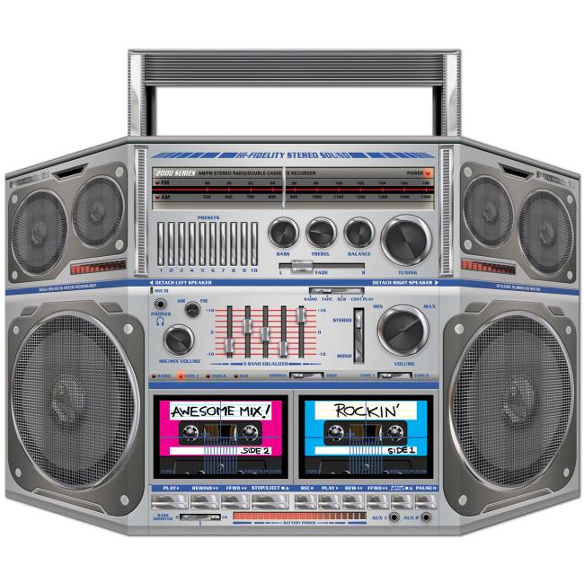 Stand-Up Cardboard Boom Box: Party at Lewis Elegant Party Supplies ...