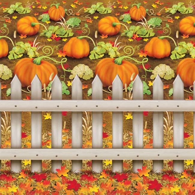 Pumpkin Patch 30-foot Backdrop: Party at Lewis Elegant Party Supplies ...