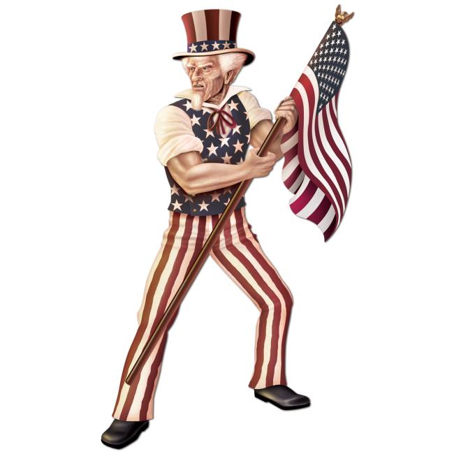 Jointed 6-foot Uncle Sam: Party at Lewis Elegant Party Supplies ...
