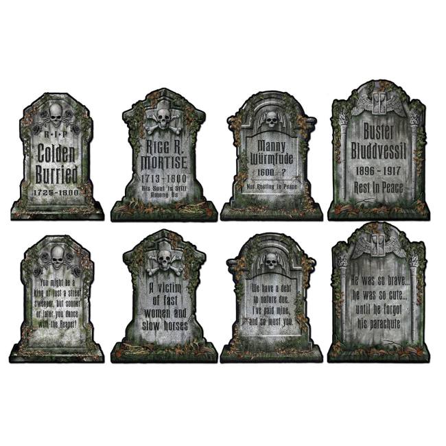 Tombstone Cutouts: Party at Lewis Elegant Party Supplies, Plastic ...