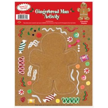 Gingerbread Man Sticker Activity Set: Party at Lewis Elegant Party ...