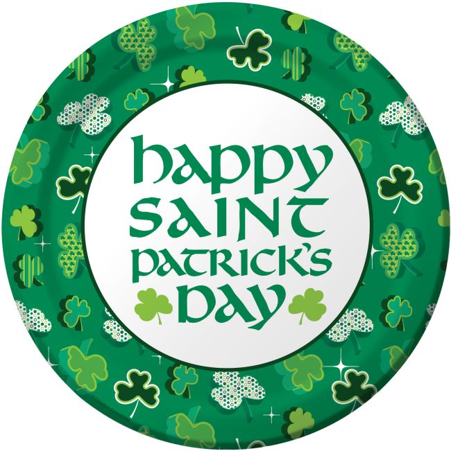 Shamrock Party 7-inch Plates: Party at Lewis Elegant Party Supplies ...