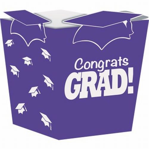 School Colors Graduation Treat Box Purple: Party at Lewis Elegant Party ...