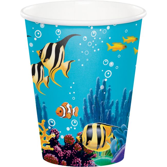 Ocean Party 9oz Hot/Cold Cups: Party at Lewis Elegant Party Supplies ...