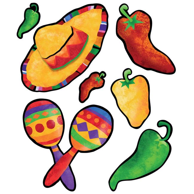 Festive Fiesta Cutout Assortment: Party at Lewis Elegant Party Supplies ...