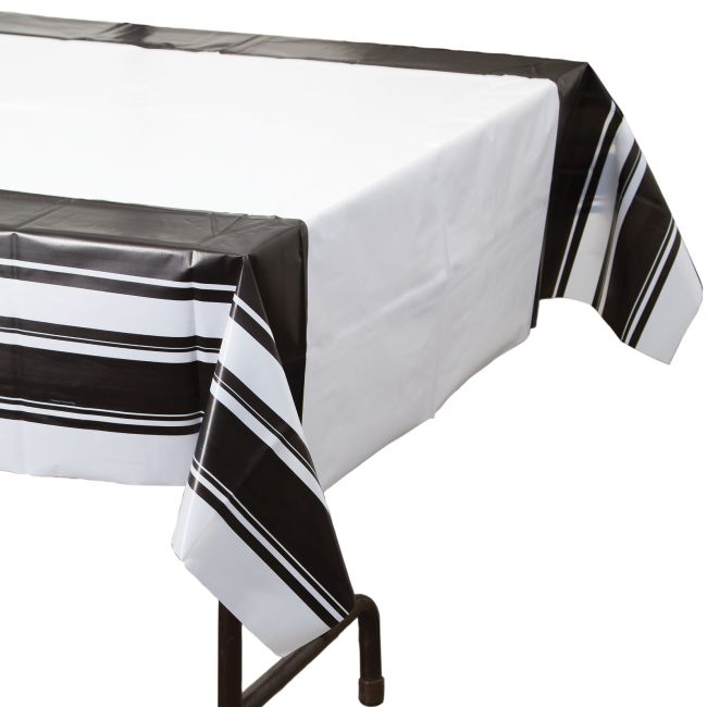 Coordinate Plastic Table Cover, Black: Party at Lewis Elegant Party ...