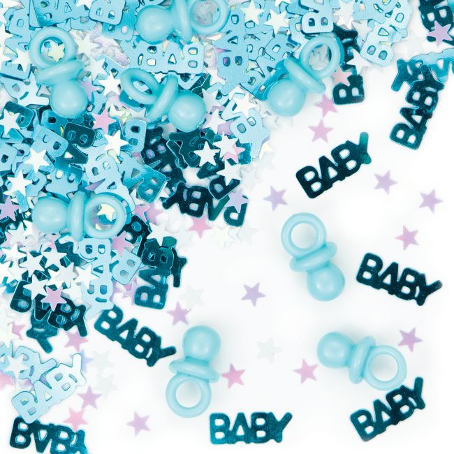 Baby Shower Blue Confetti Plus: Party at Lewis Elegant Party Supplies ...