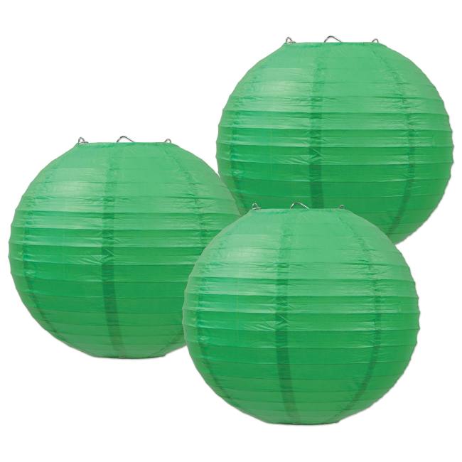 Green Paper Lanterns 9.5-inch: Party at Lewis Elegant Party Supplies ...