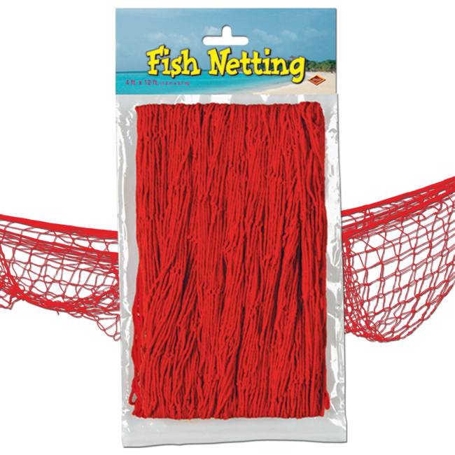 Red Decorative Fish Netting: Party at Lewis Elegant Party Supplies ...