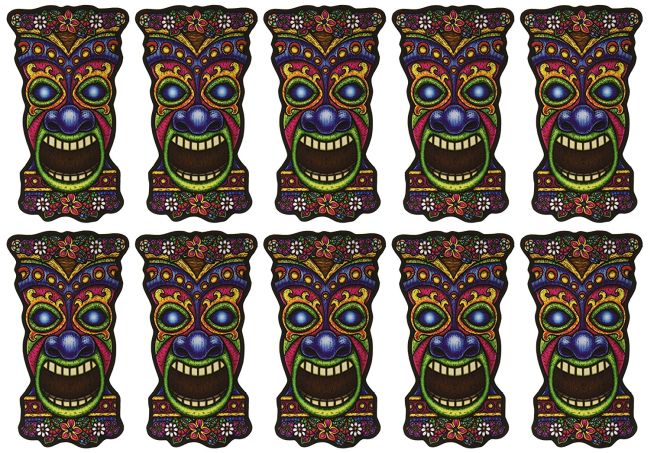 Mini Tiki Cutouts: Party at Lewis Elegant Party Supplies, Plastic ...