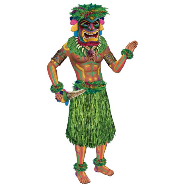 Jointed Tiki Man: Party at Lewis Elegant Party Supplies, Plastic ...