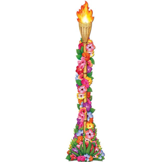 Jointed Floral Tiki Torch: Party at Lewis Elegant Party Supplies ...