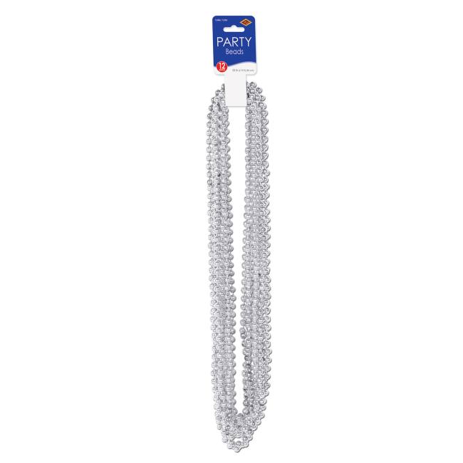 Silver Party Beads: Party at Lewis Elegant Party Supplies, Plastic ...