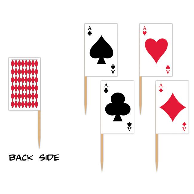 Playing Card Picks: Party at Lewis Elegant Party Supplies, Plastic ...