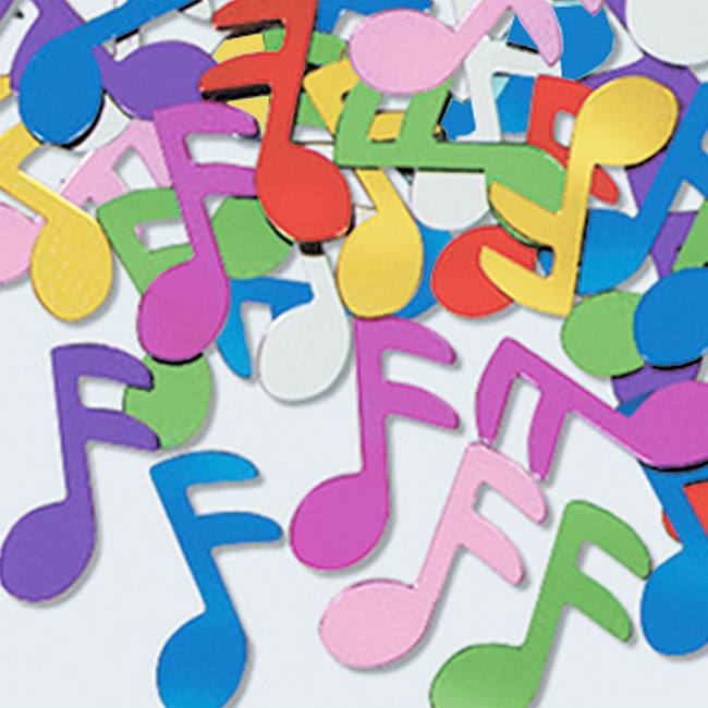 Multi-Color Musical Notes Fanci-Fetti Confetti: Party at Lewis Elegant ...