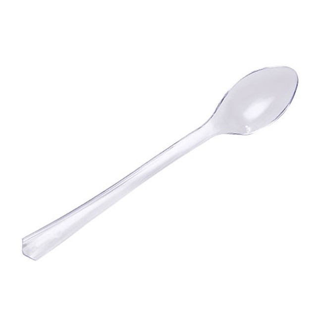 Mini Clear Plastic Tasting Spoon: Party at Lewis Elegant Party Supplies ...