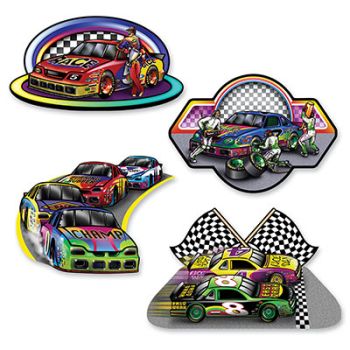 Race Car Cutouts #2: Party at Lewis Elegant Party Supplies, Plastic ...