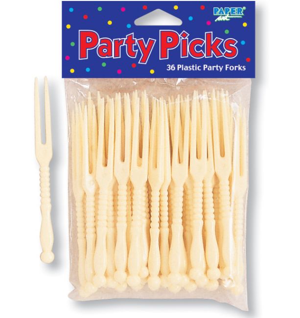 Cocktail Forks: Party at Lewis Elegant Party Supplies, Plastic ...