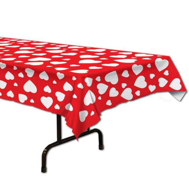 Heart Plastic Tablecloth: Party at Lewis Elegant Party Supplies ...