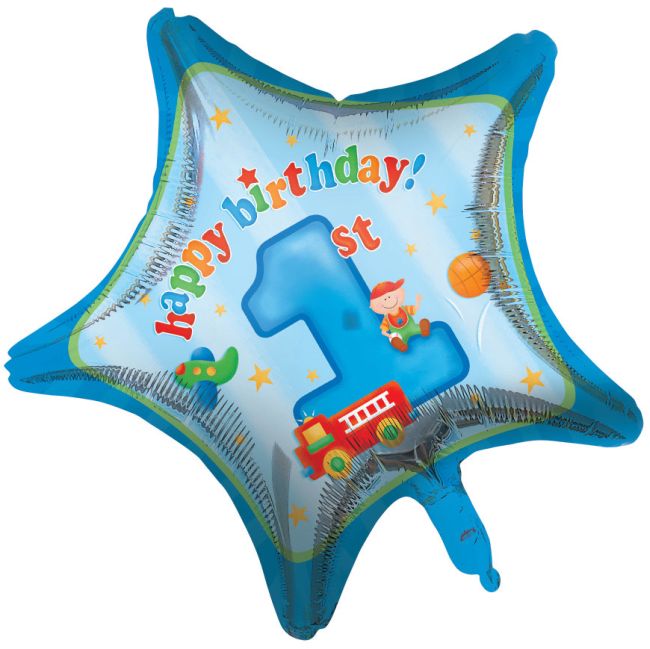 Fun at One Boy Foil Balloon: Party at Lewis Elegant Party Supplies ...