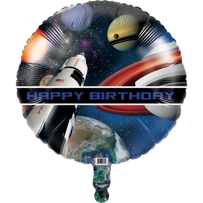 Space Blast Happy Birthday Foil Balloon: Party at Lewis Elegant Party ...