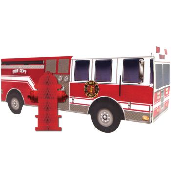 Fire Watch Fire Truck Centerpiece w/Hydrant: Party at Lewis Elegant ...