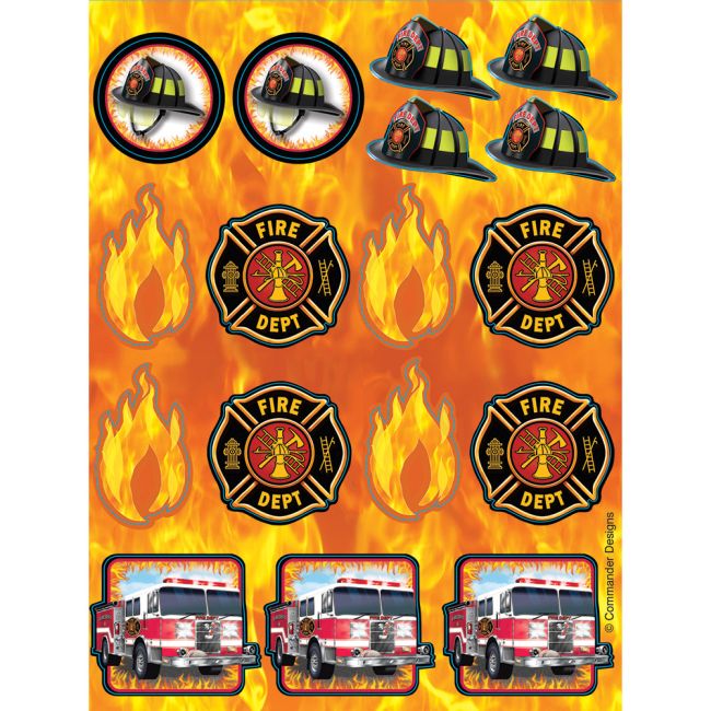 Fire Watch Foil Stickers: Party at Lewis Elegant Party Supplies ...