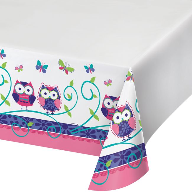 Owl Pal Plastic Tablecloth: Party at Lewis Elegant Party Supplies ...