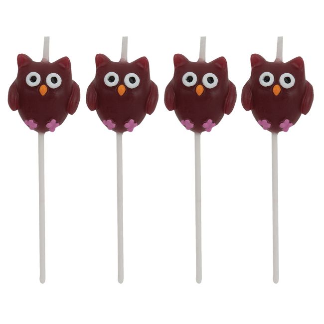 Owl Pick Candles: Party at Lewis Elegant Party Supplies, Plastic ...