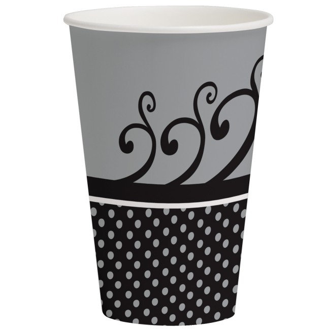 Chic Wedding Cake 12 oz Hot/Cold Cups: Party at Lewis Elegant Party ...