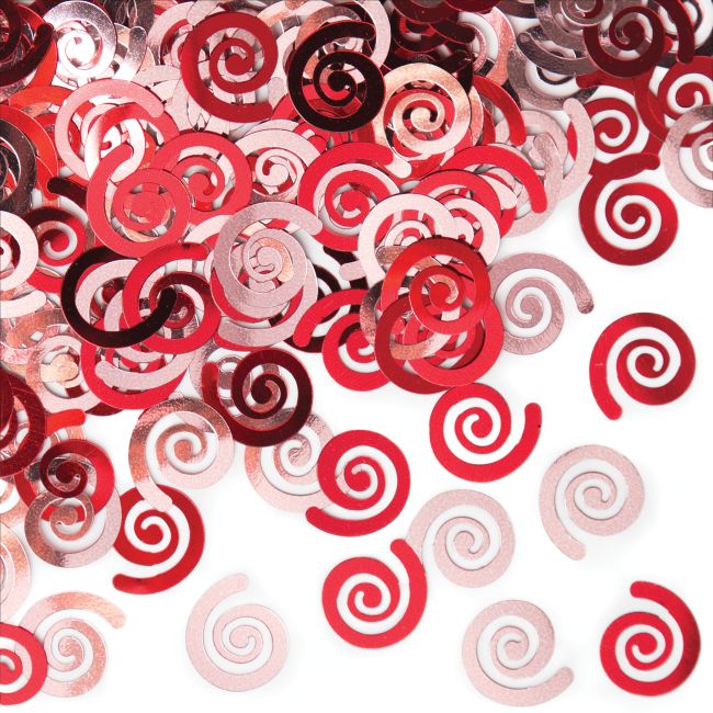 Red Confetti Swirls: Party at Lewis Elegant Party Supplies, Plastic ...