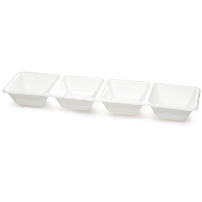 White Rectangular Compartment Serving Tray 16-inch: Party at Lewis ...