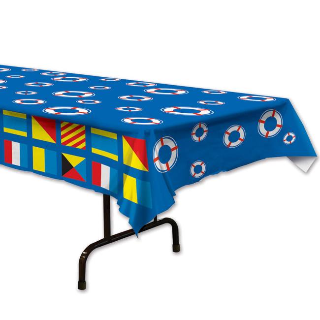 Nautical Flags Plastic Tablecloth: Party at Lewis Elegant Party ...