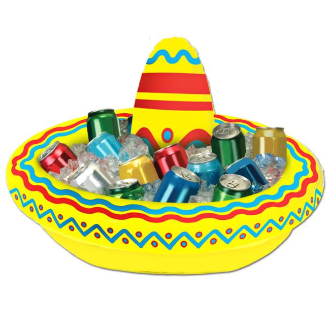 Inflatable Sombrero Cooler: Party at Lewis Elegant Party Supplies ...