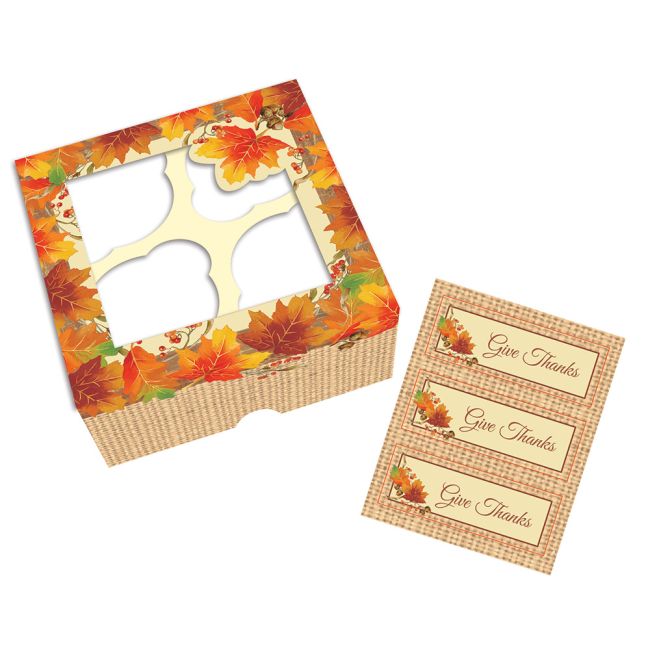 Autumn Treat Boxes w/Stickers: Party at Lewis Elegant Party Supplies ...