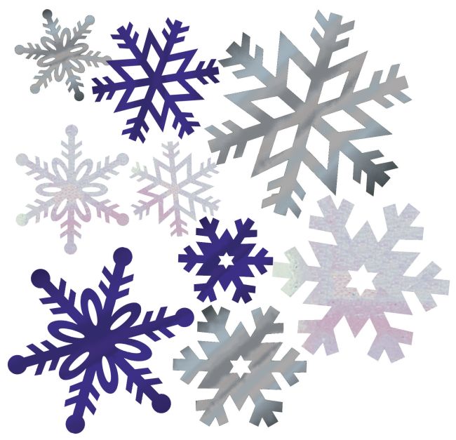 Foil Snowflake Cutouts: Party at Lewis Elegant Party Supplies, Plastic ...