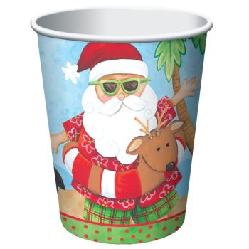 Santa's Holiday 9 oz Hot/Cold Cups: Party at Lewis Elegant Party ...