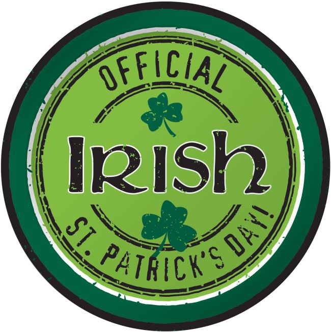 Officially Irish 7-inch Plates: Party at Lewis Elegant Party Supplies ...