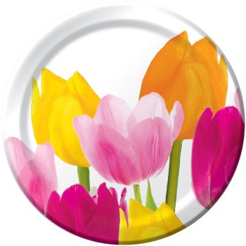 Tulip Time 9-inch Plates: Party at Lewis Elegant Party Supplies ...