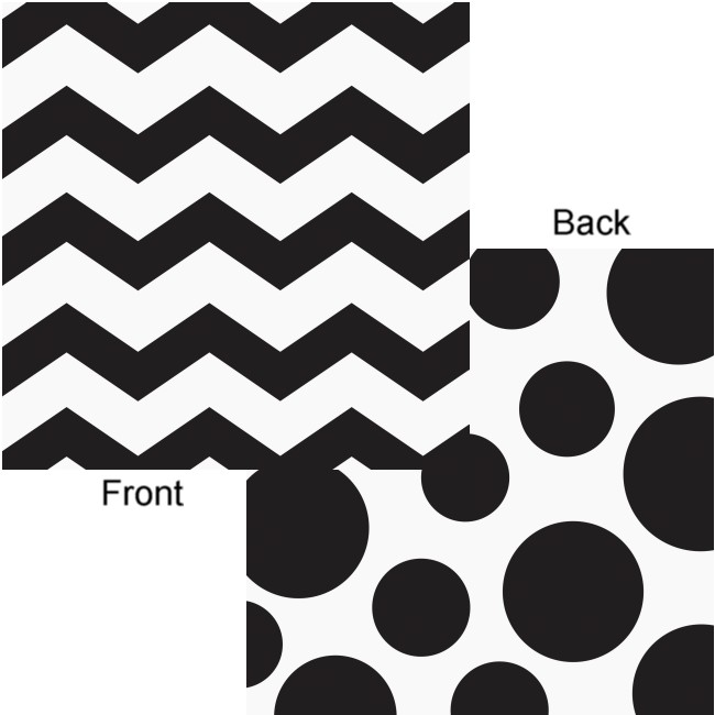 Chevron & Dots Black Lunch Napkins: Party at Lewis Elegant Party ...