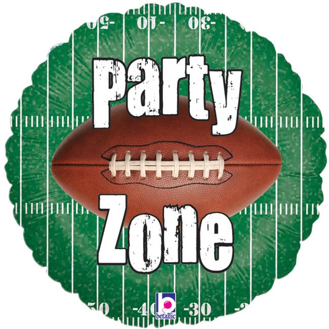 Football Party Zone Foil Balloon: Party at Lewis Elegant Party Supplies ...