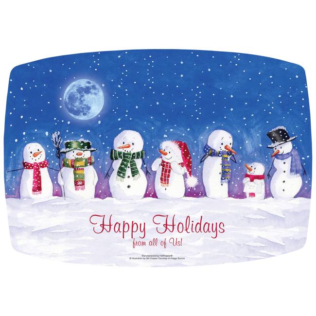Snowman Greetings Paper Placemats: Party at Lewis Elegant Party ...