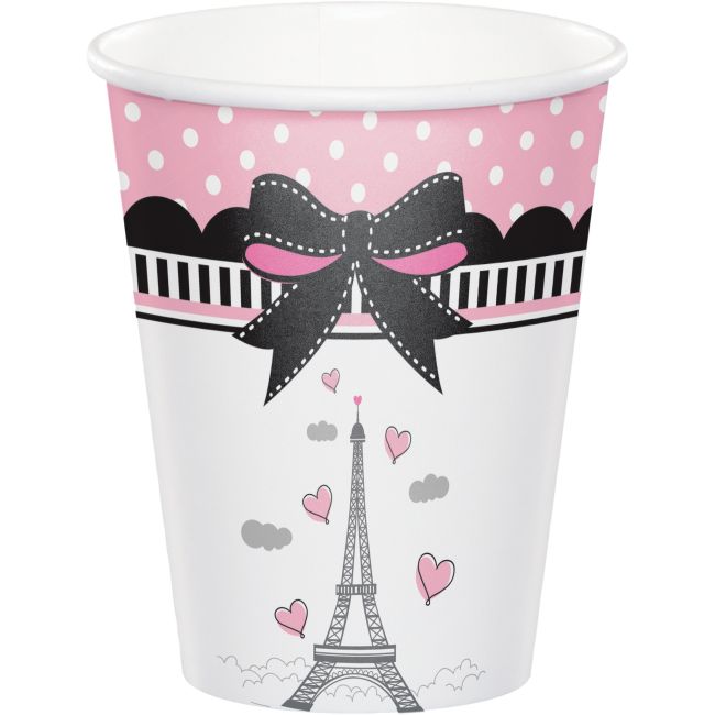 Party in Paris 9oz Hot/Cold Cups: Party at Lewis Elegant Party Supplies ...