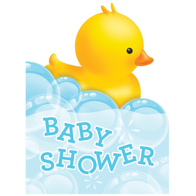 Baby Shower Rubber Duck Clip Art
