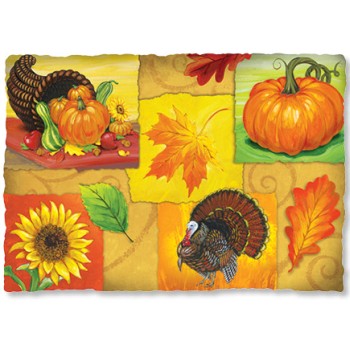 Seasonal Occasions Placemats Happy Thanksgiving: Party at Lewis Elegant ...